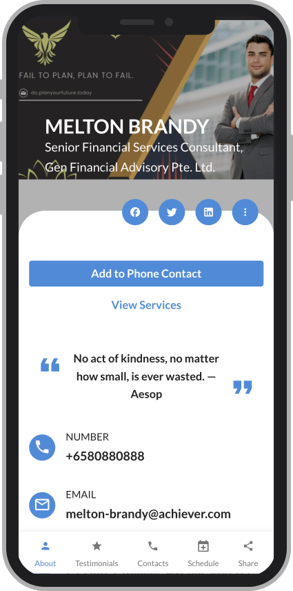 Introduction to Personal Digital Name Card – Goalsmapper Helpdesk